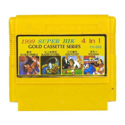 Картридж 4 в 1: Rockman 1, Double Dribble, Blades of Steel, Side Pocket ...